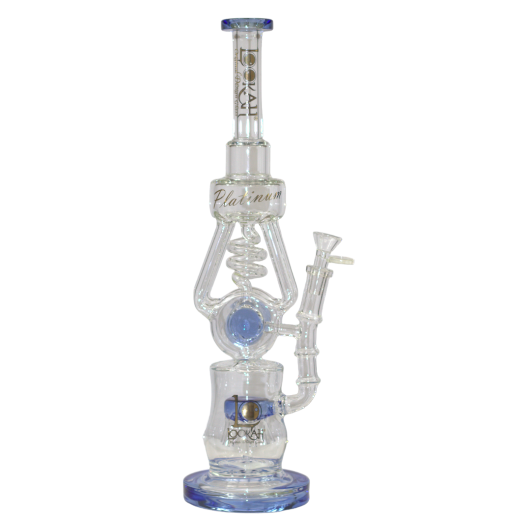 LOOKAH WATERPIPES | (WPC744) 16IN 5W Filtering Factory Glass Water Pipe