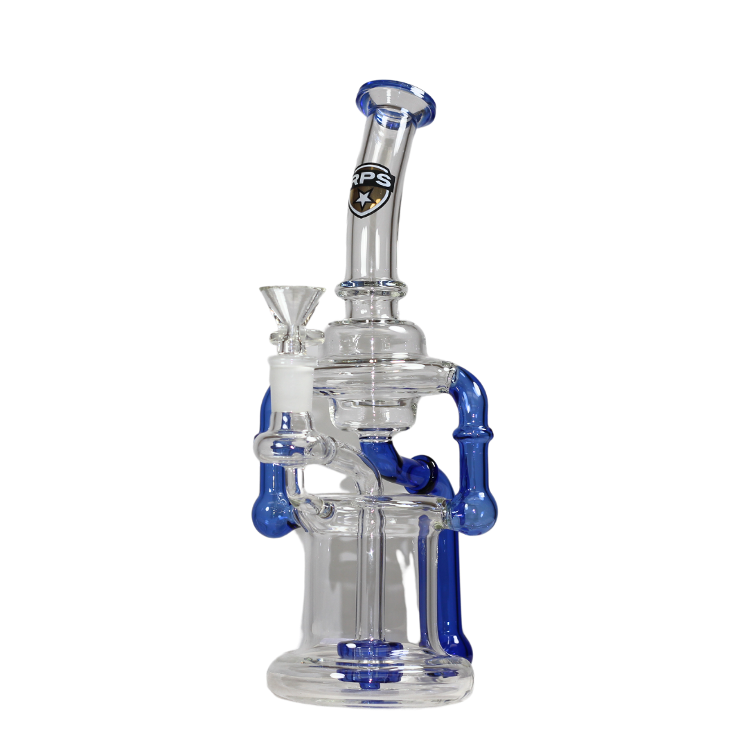 RPS WATERPIPE & HANDPIPES | 11 INCHES RECYCLER OIL RIG SHOWERHEAD PERC ...