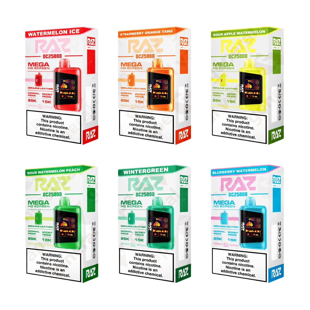 RAZ DC25000 PUFFS DISPOSABLE 5PK