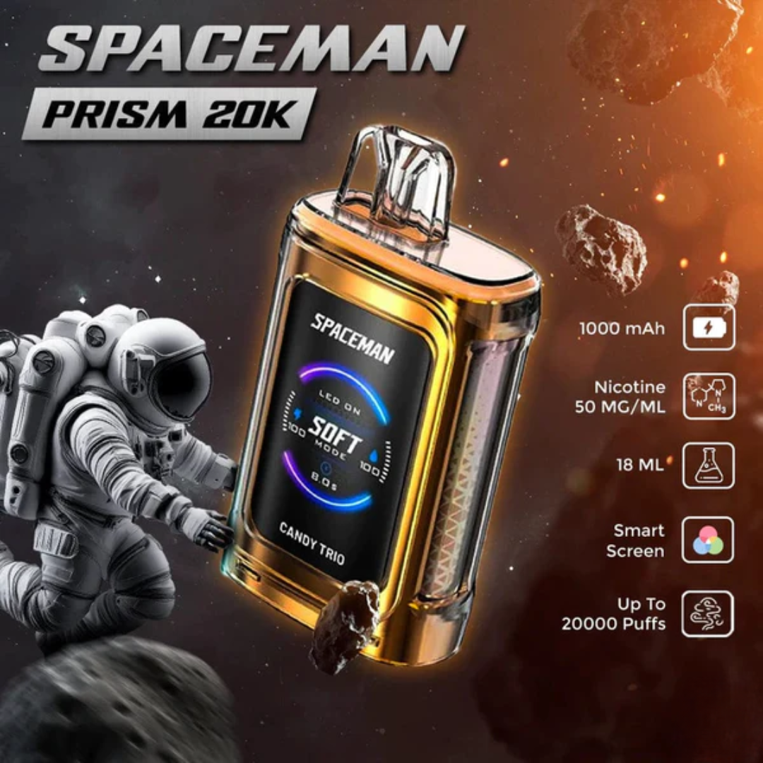 SPACEMAN PRISM 20000 PUFFS DISPOSABLE 5PK